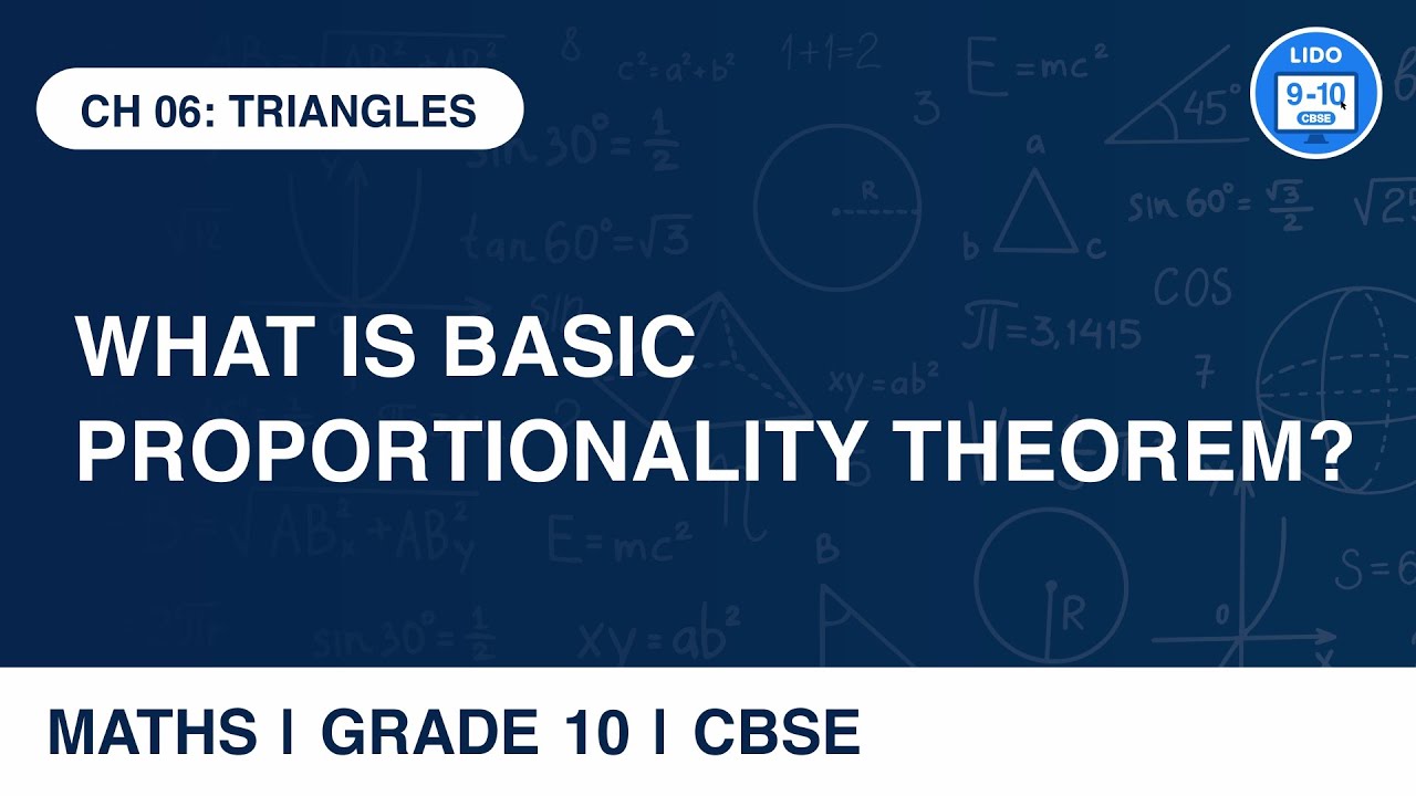 Proof: Basic proportionality theorem | Triangles | Geometry | Class 10 ...