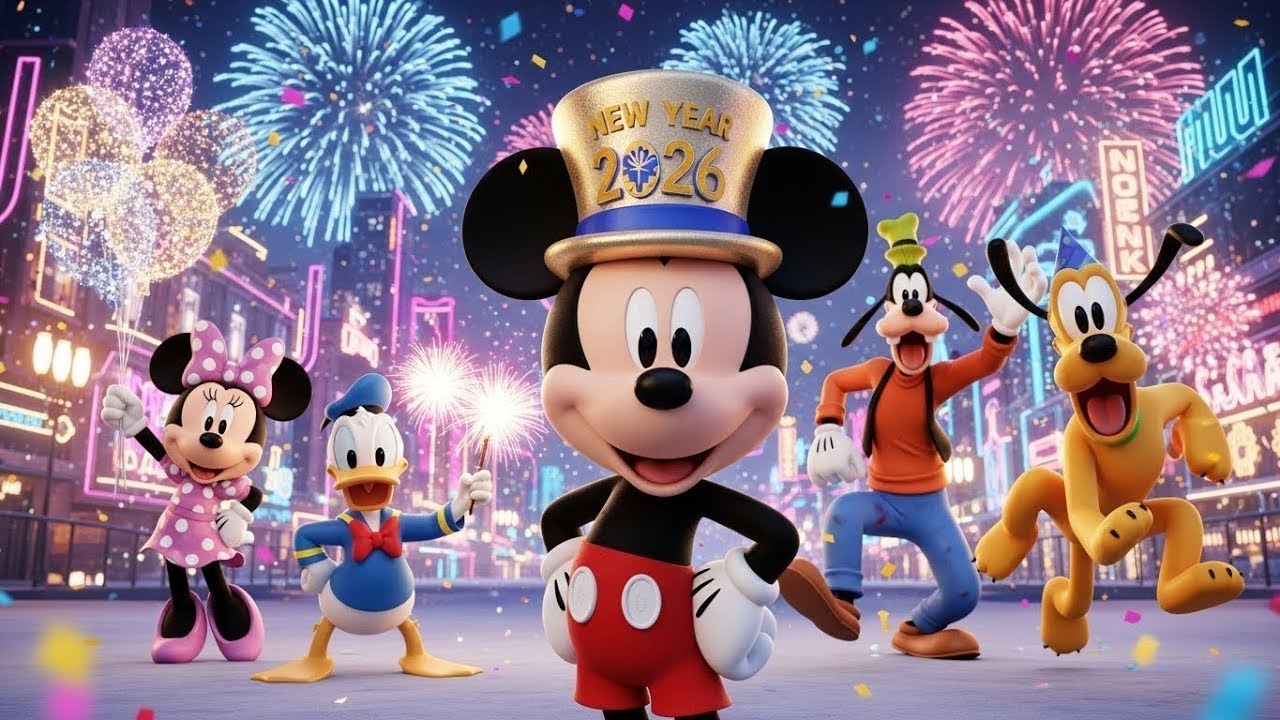 Mickey Mouse New Year Adventure 2026 🎉 | 60-Min 3D Cartoon for Kids ...