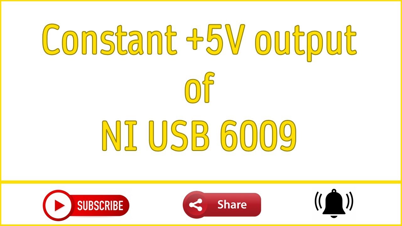 Constant +5V output of National Instruments USB 6009 - LabVIEW 2019 ...