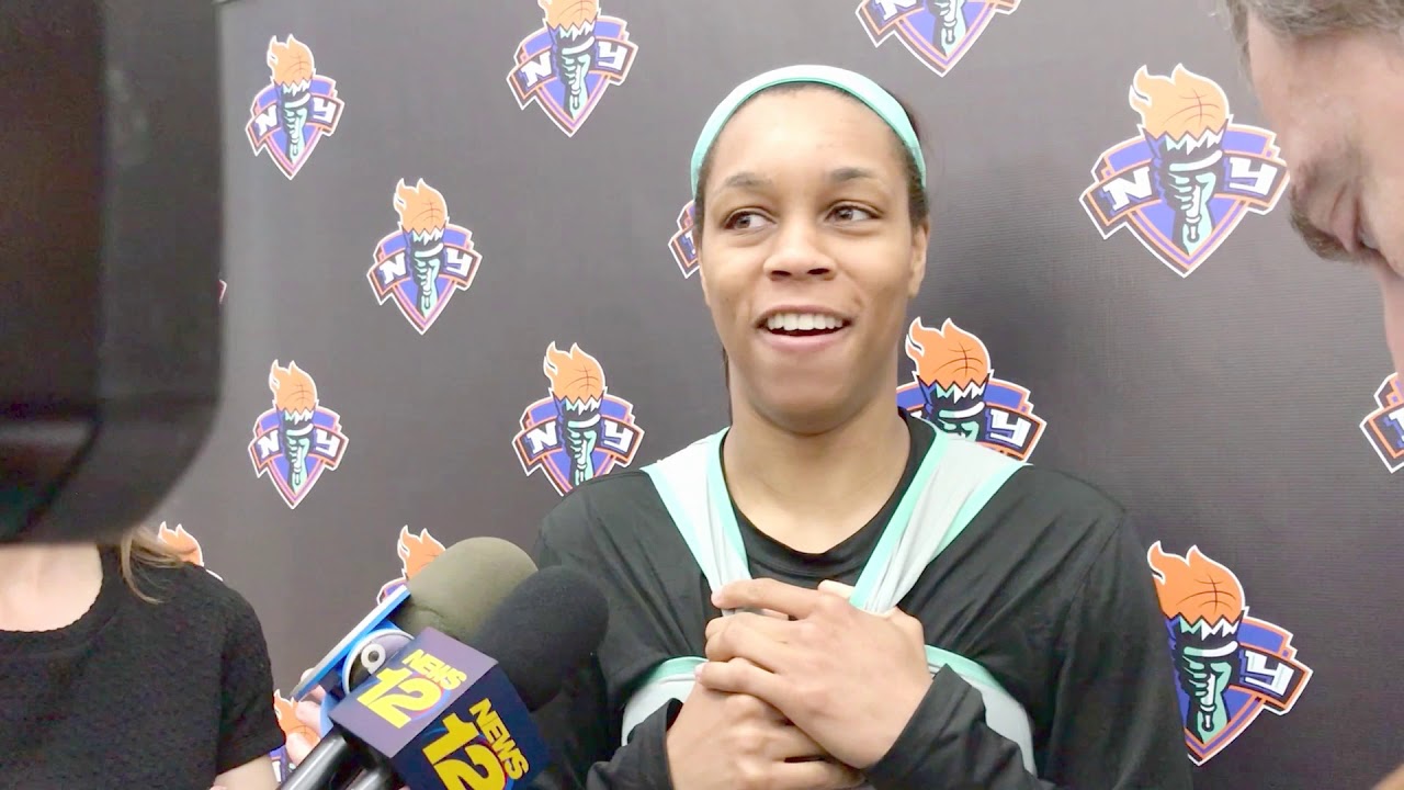 WNBA New York Liberty Player Asia Durr MediaDay Interview 5-7-19 - YouTube