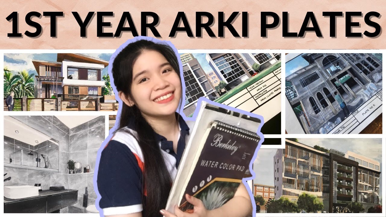 MY FIRST YEAR ARCHITECTURE PLATES 🎨 Visual Communications┃architecture ...