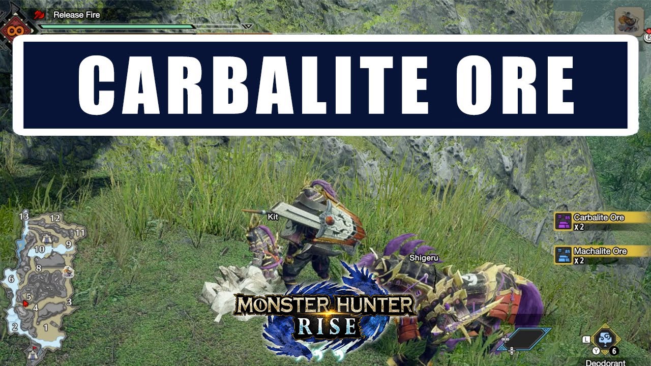 Monster Hunter Rise Carbalite Ore location - MHR Carbalite Ore farming ...