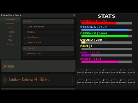 A One Piece Game | Fastest Defence Autofarm Script Exploit Hack ...