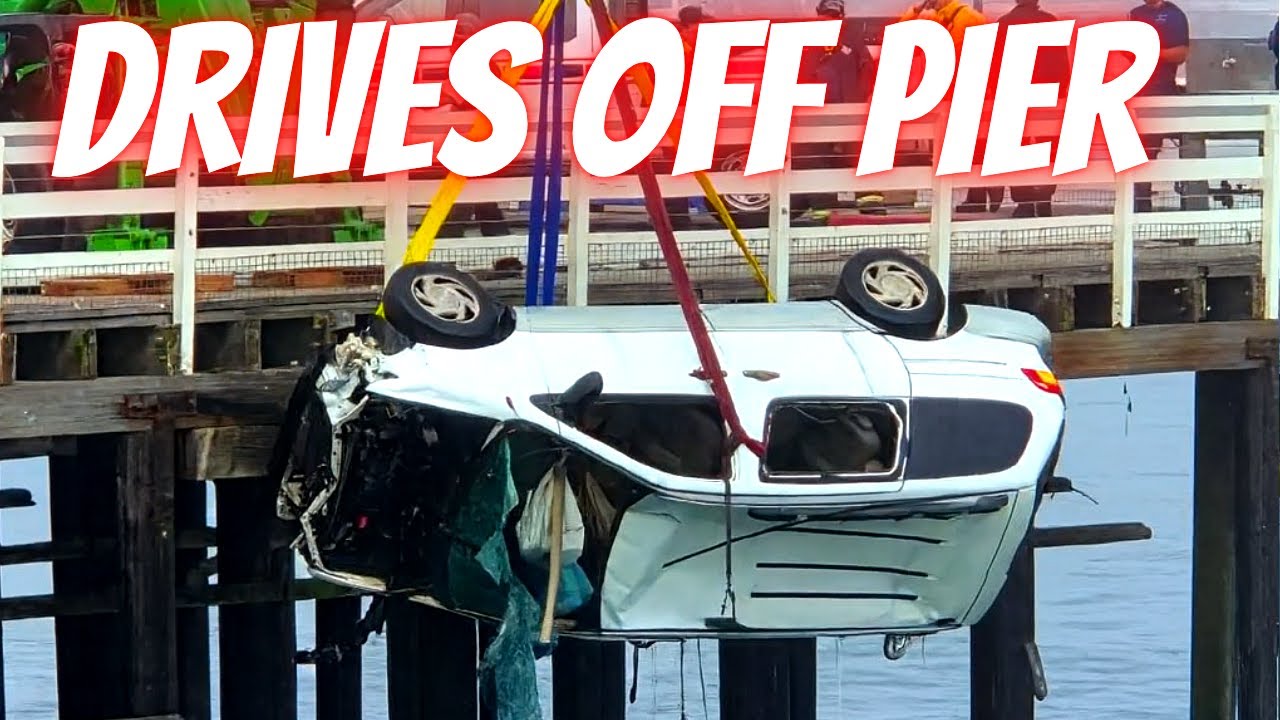 Minivan Drives Off Pier - Bad drivers & Driving fails -learn how to ...