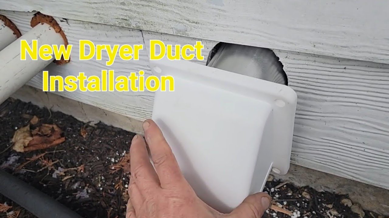New Dryer Duct Installation - YouTube