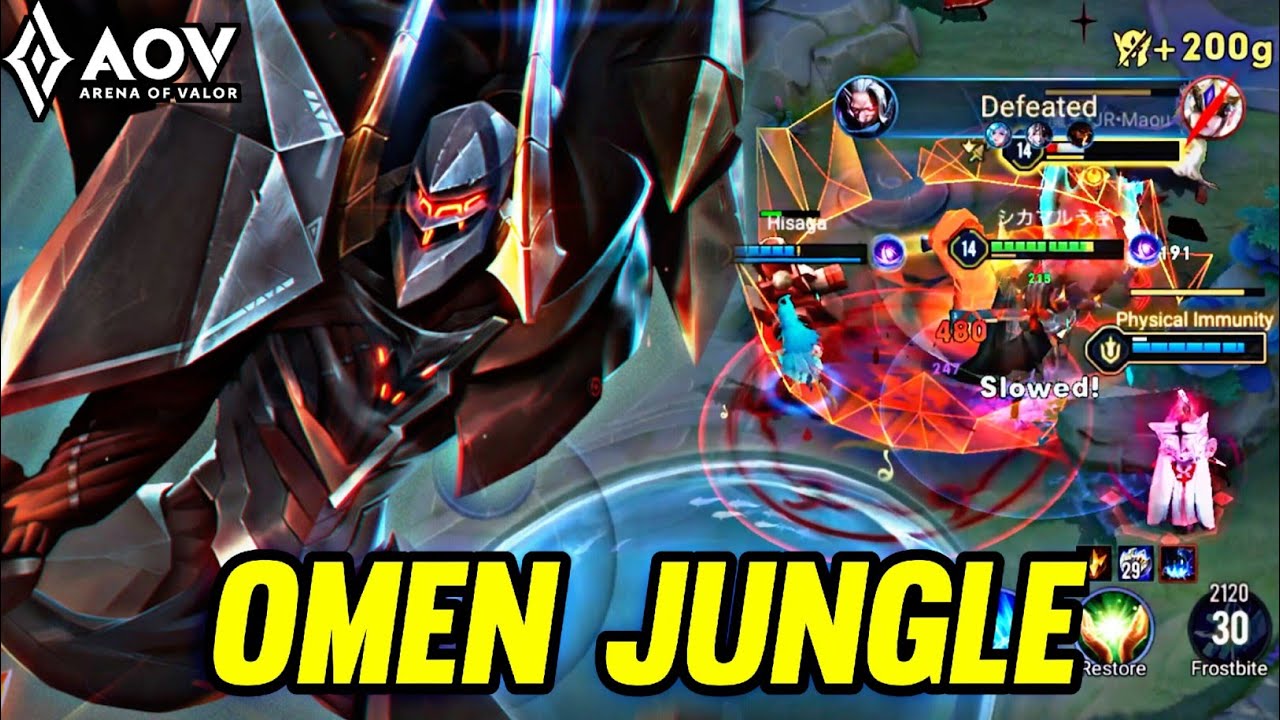 AOV : OMEN GAMEPLAY | IN JUNGLE - ARENA OF VALOR LIÊNQUÂNMOBILE ROV - YouTube