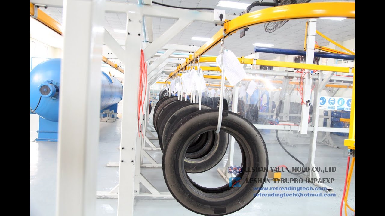 A full precured tread tire retreading line ( cold retreading)built by ...