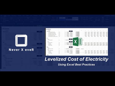 How to (properly) model a Levelized Cost of Electricity using Excel ...