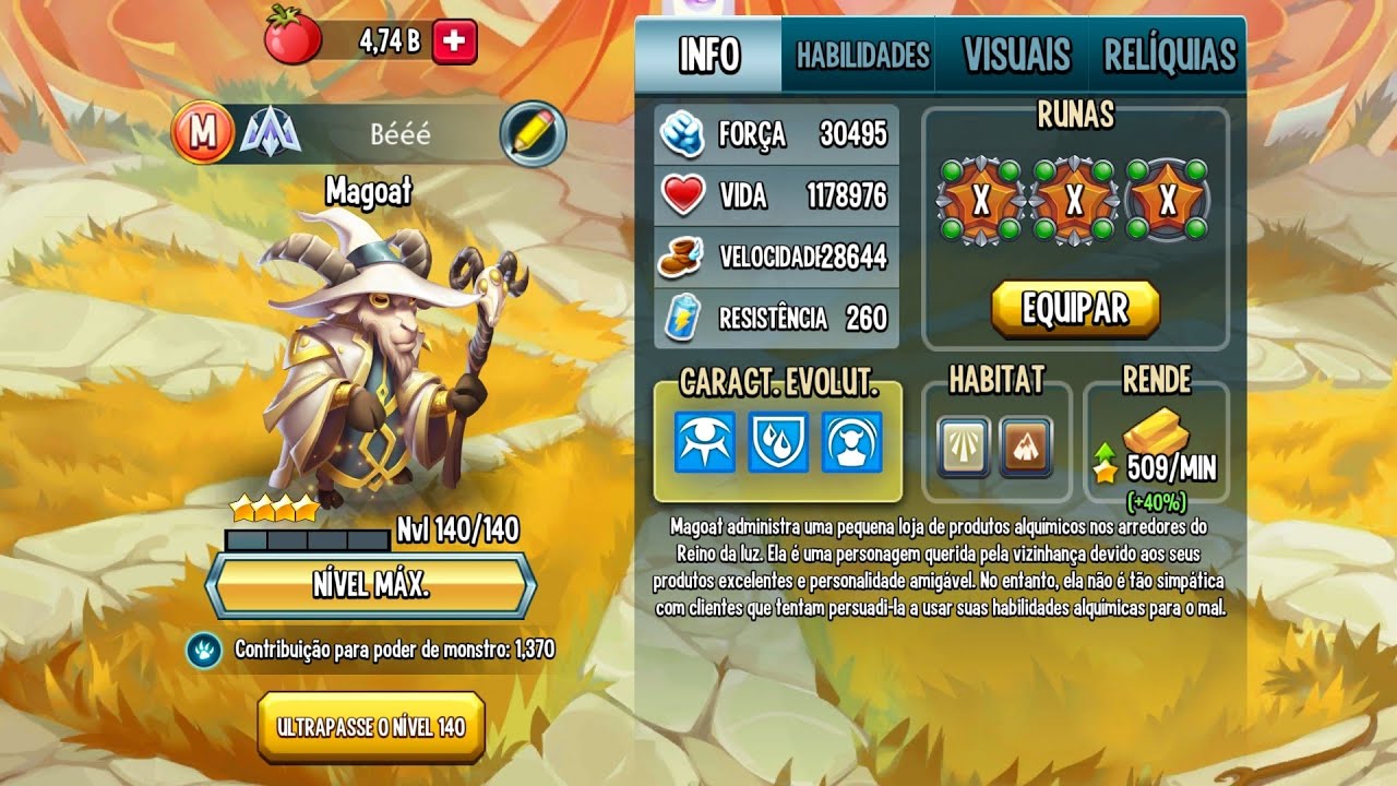 ESCUDOS COM NOMES MEIO SUS 🤨🤨 REVIEW E TESTE DA MAGOAT LV 140 - MONSTER ...