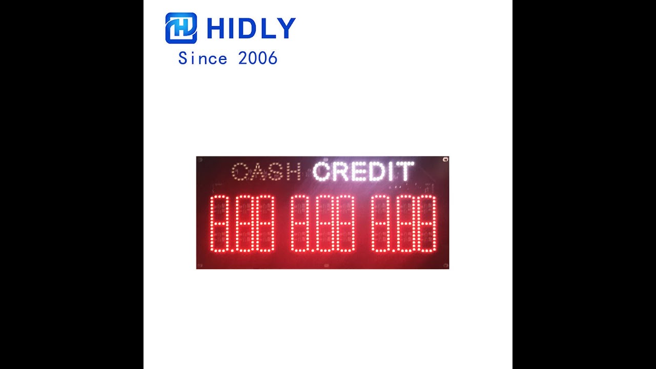 CASH LED GAS PRICE SIGNS - YouTube