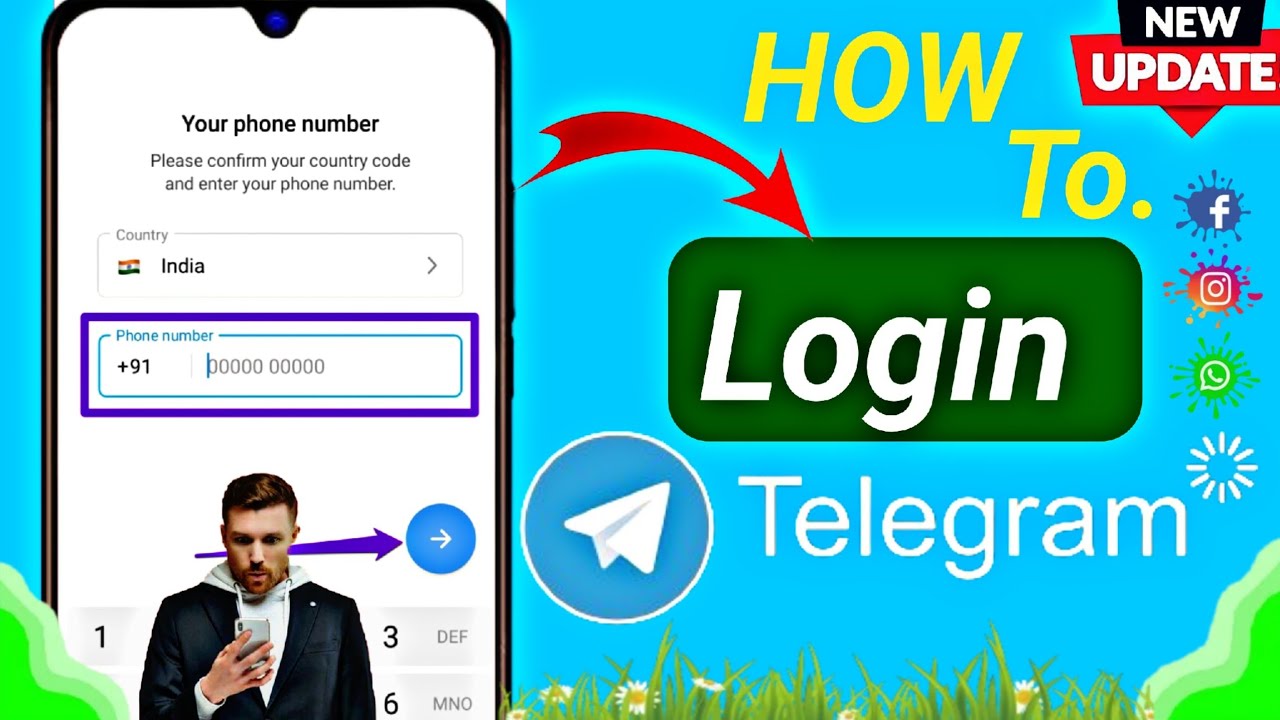 How To Login A Teligram App || Sin Up A Telegram account | टेलीग्राम का ...