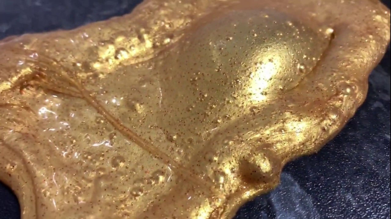 Slime tutorial! making Gold Mica Slime! Slimetime - YouTube