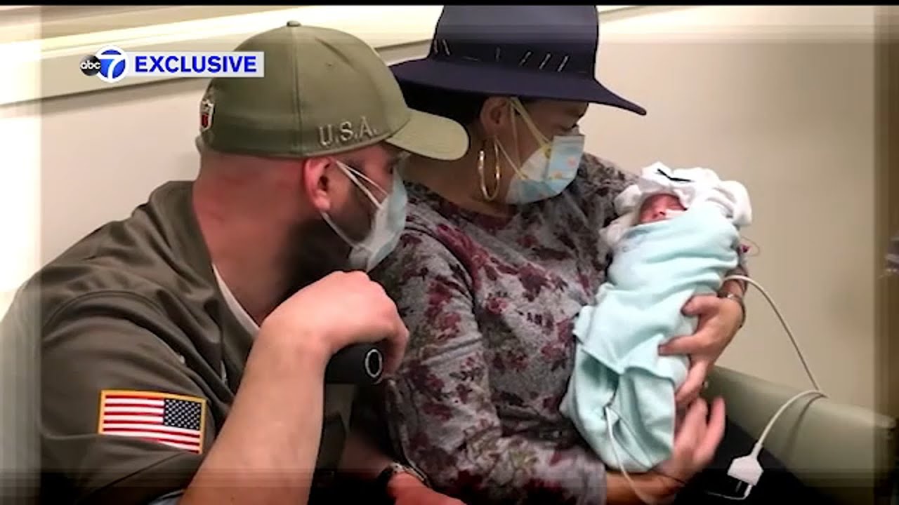 Mom meets daughter after coming out of coma from COVID-19 - YouTube