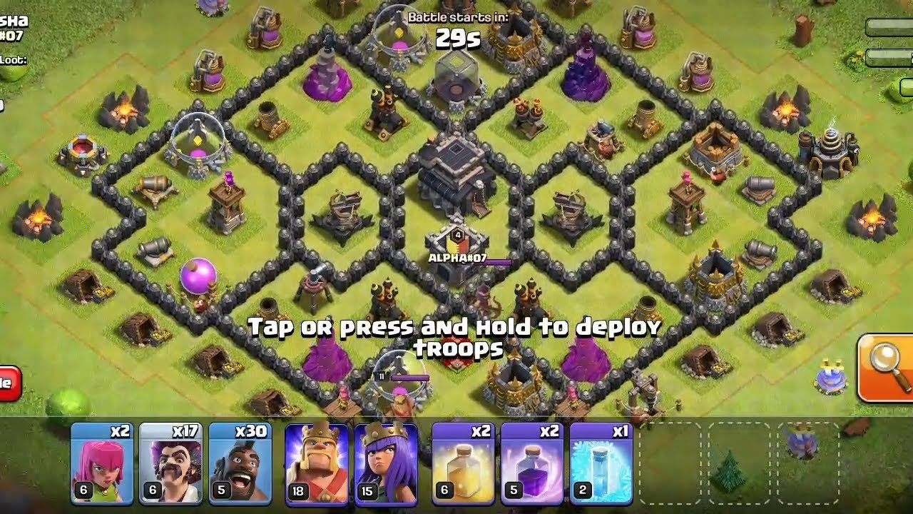 raiding bases - clash of clans - YouTube