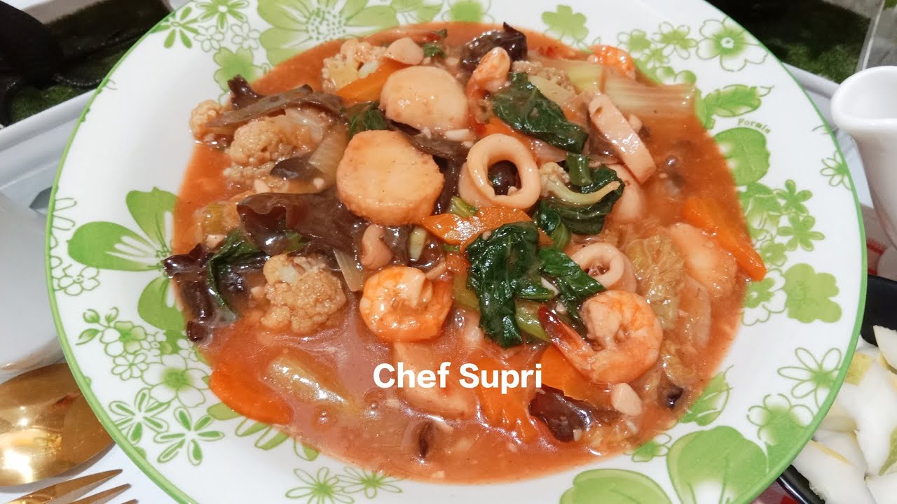 Resep Cap Cay Merah Paling Mudah Teknik nya & Sangat Enak Sekali Untuk ...