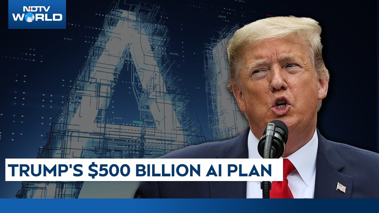 Donald Trump On Ai | Donald Trump Announces $500 Billion AI Plan - YouTube