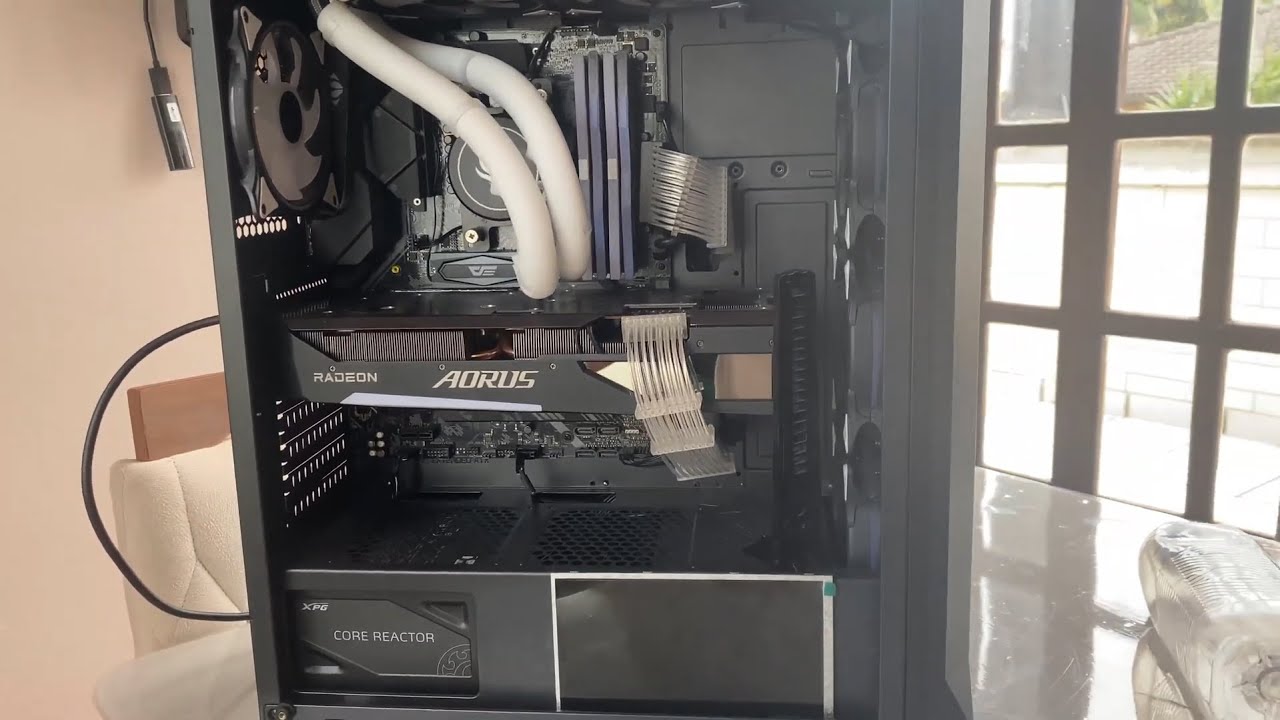 Botei Tela 7 polegadas Dentro DO GABINETE SETUP GAMER [Mini-Monitor do ...