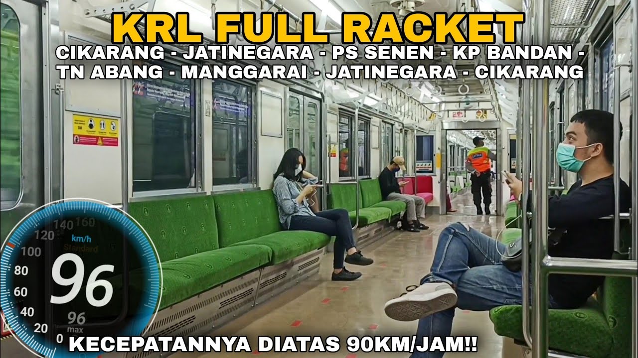 KRL NYA MUTER MUTER !! Naik KRL Full Racket Hari Pertama Beroperasi ...