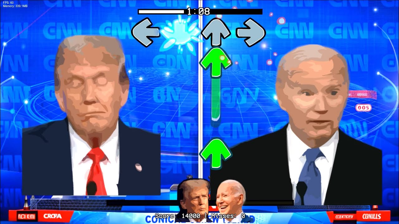 Trump VS Biden Rap Battle Debate (FNF mod) [HD ver.] - YouTube
