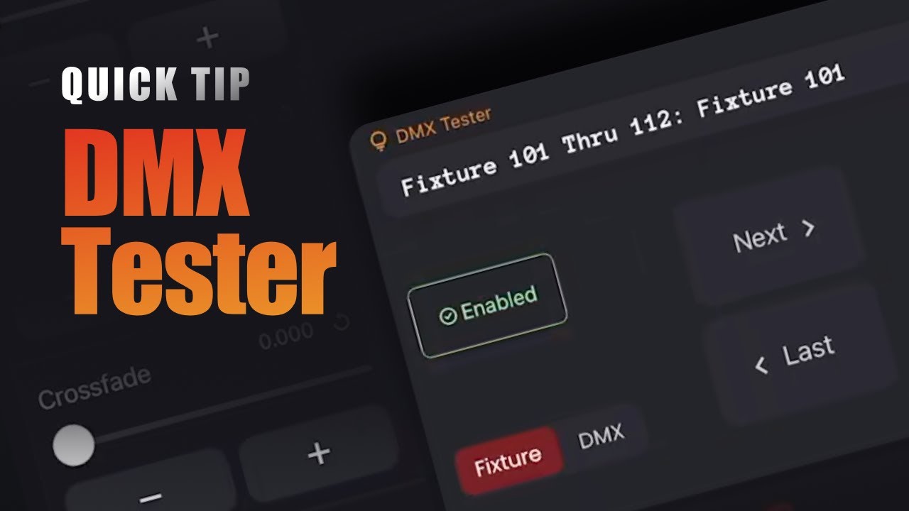 How to Use the DMX Tester in Blackout - YouTube