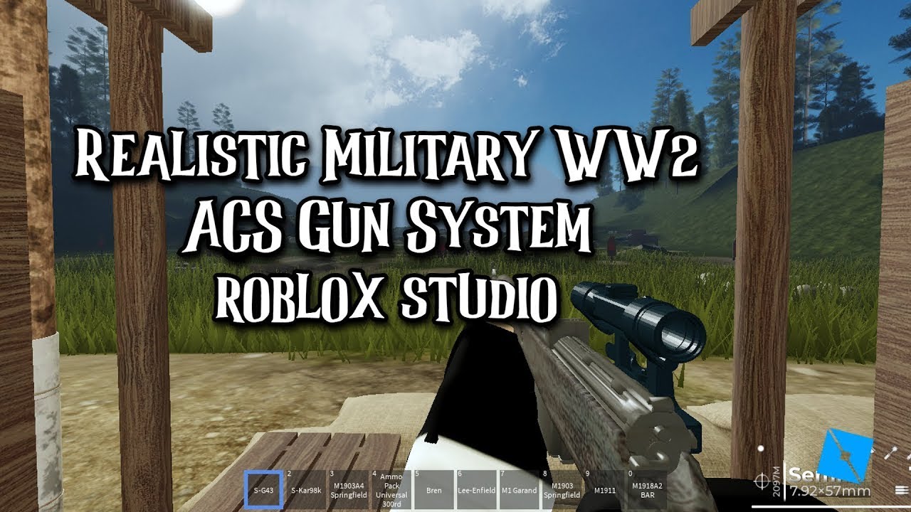[FREE] REALISTIC MILITARY ACS GUN SYSTEM ROBLOX STUDIO - YouTube