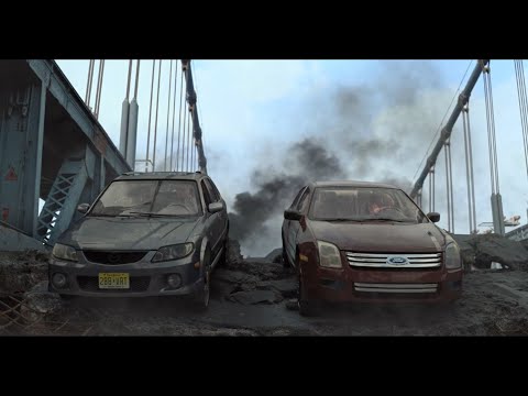 Shazam Fury Of The Gods : Falling Bridge - YouTube