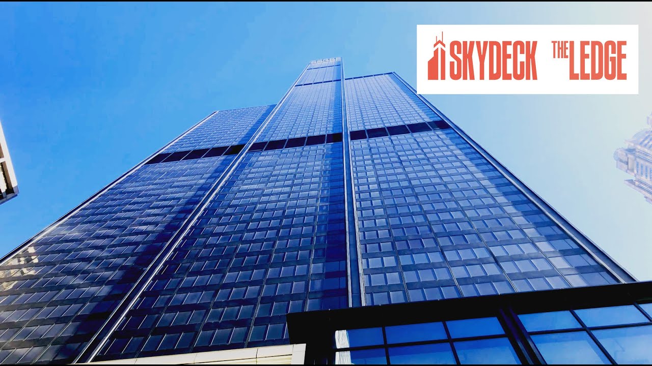 The SKYDECK Chicago - The LEDGE - at Willis Tower | Chicago l 4K Video ...
