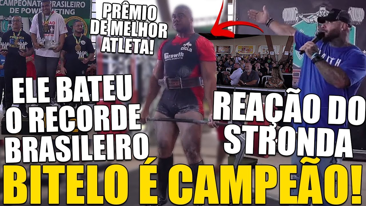 É OFICIAL! BITELO BATE 2 RECORDES E É CAMPEÃO! STRONDA COMEMORA E ...