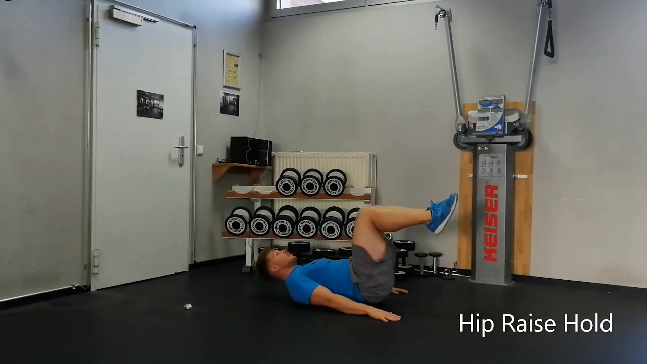 Hip Raise Hold - YouTube