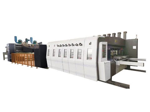 High speed Flexo folder gluer machine/FFG/Casemaker/carton box Flexo ...
