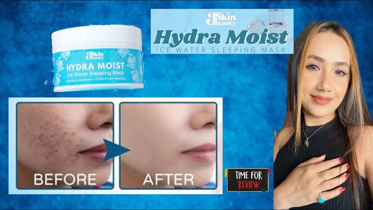 HYDRA MOIST Ice water sleeping mask Review/ Skin Care Guide - YouTube