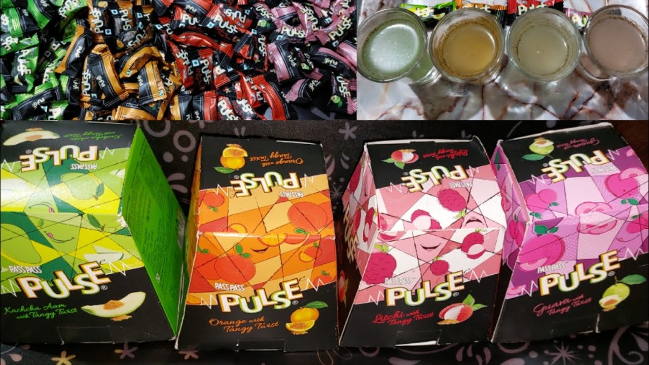 Pulse Pass Pass Candy Mojito | Kacha Aam Orange Litchi Guava | # ...