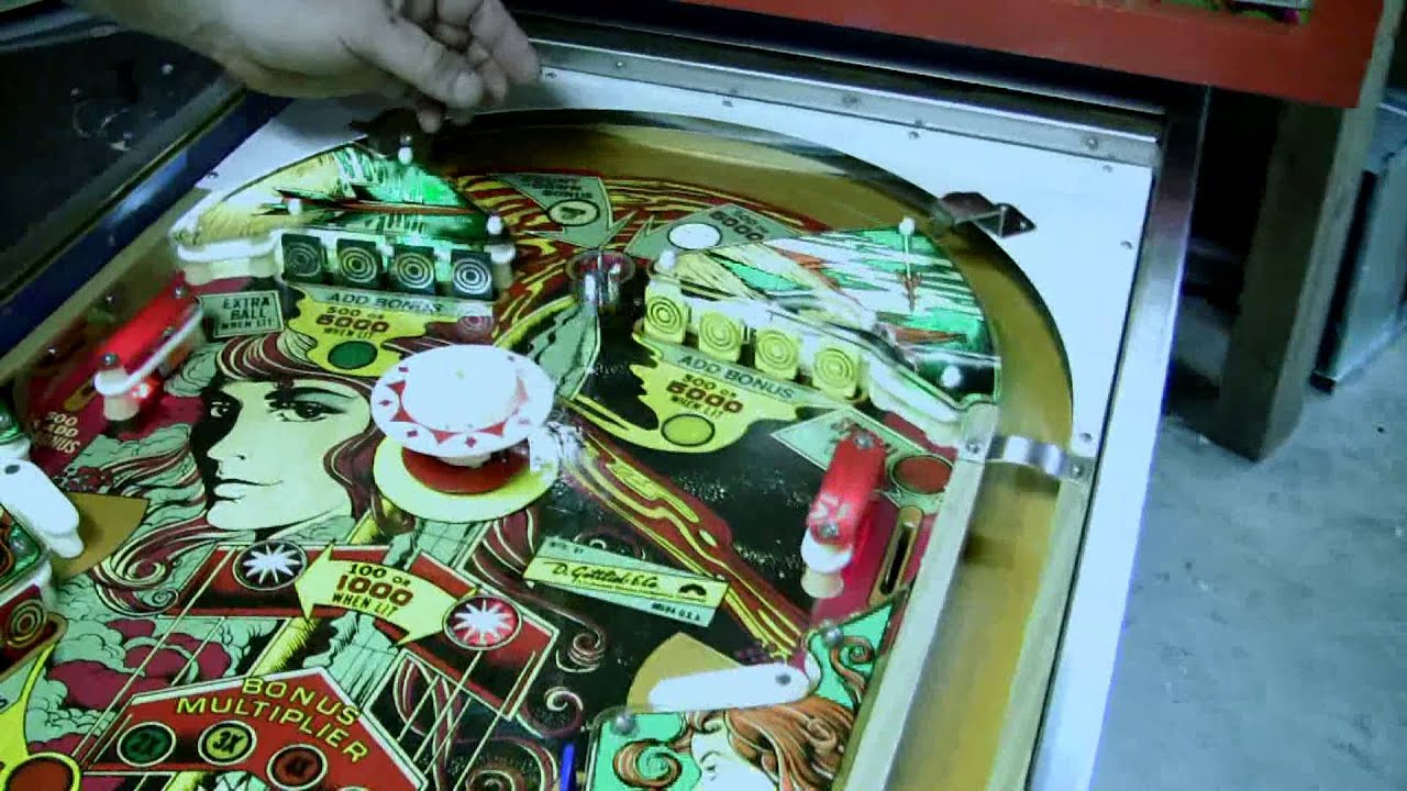 #370 Gottlieb COUNTDOWN Pinball Machine -4 Color Coordinated Drop ...