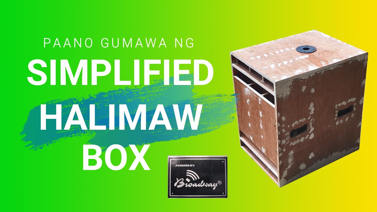 Paano Gumawa ng DIY Simplified Halimaw Subwoofer Speaker Box D15. - YouTube