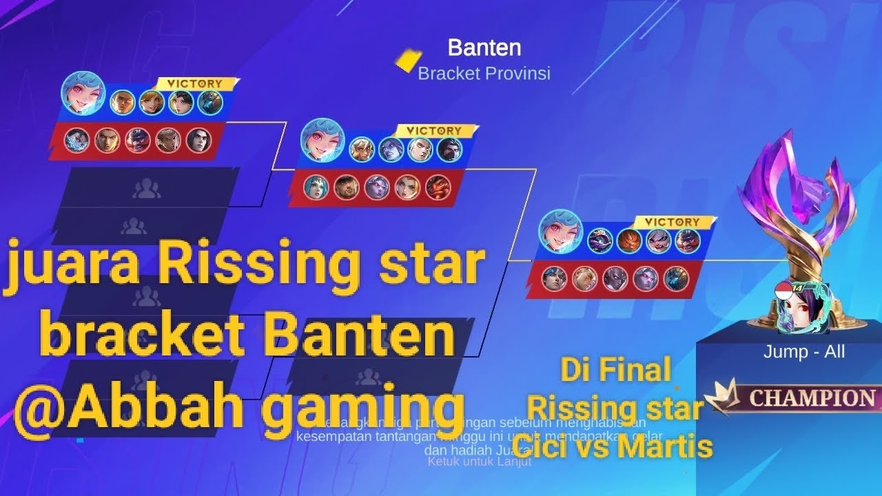 juara Rissing star bracket Banten #gameplay #youtube @Abbah.gaming ...