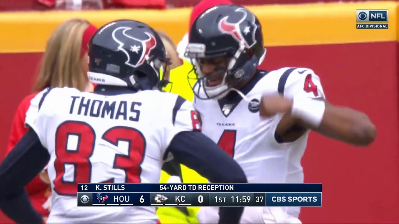 Kenny Stills Wide Open 54 Yard Touchdown | Texans vs. Chiefs | NFL ...