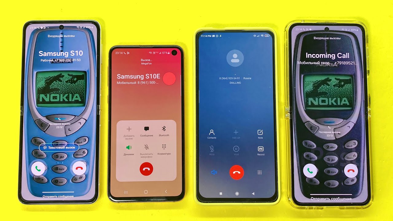 Incoming Call Phone Screensaver Nokia 3310 On Samsung Z Flip3 vs Z ...