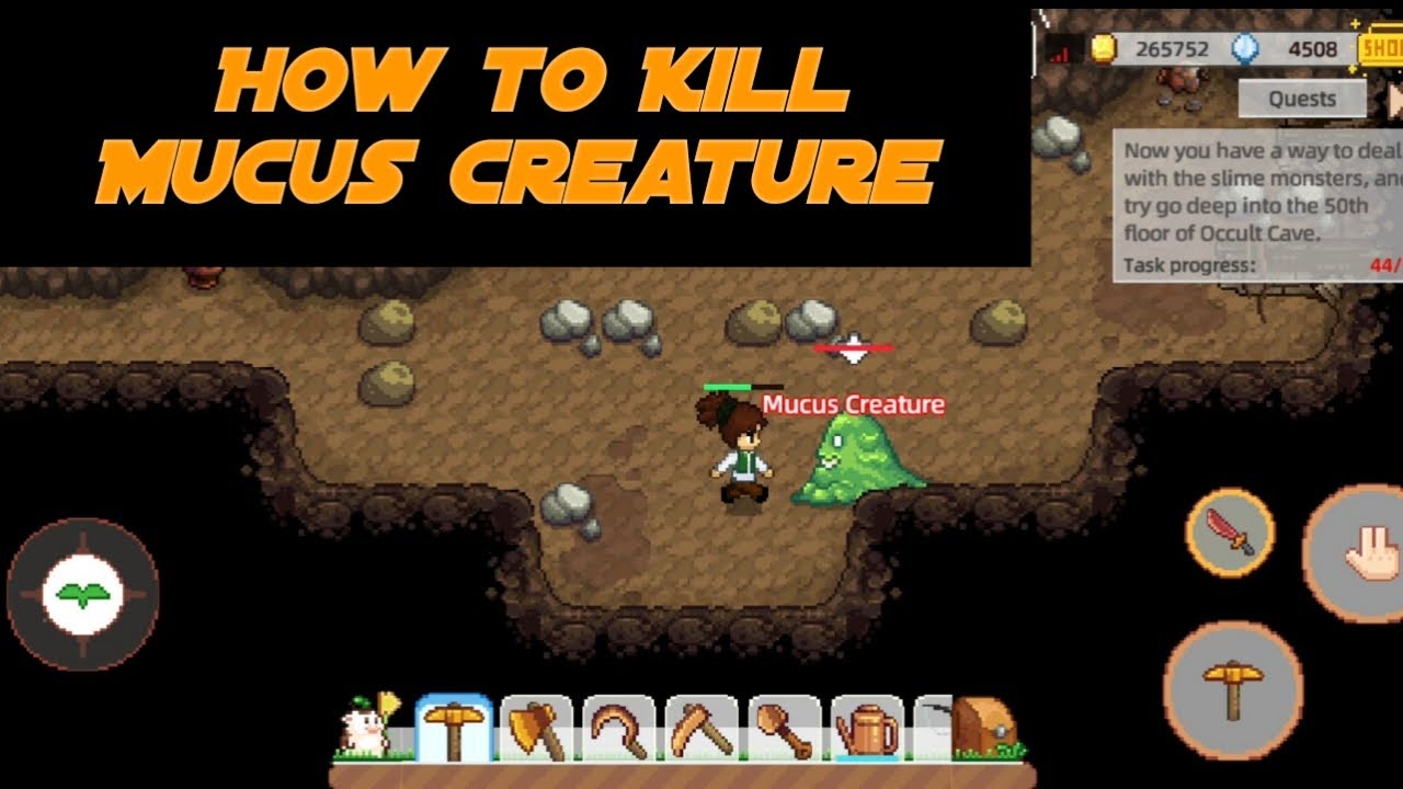 Harvest Town - How to Kill Monster Mucus Creature - YouTube