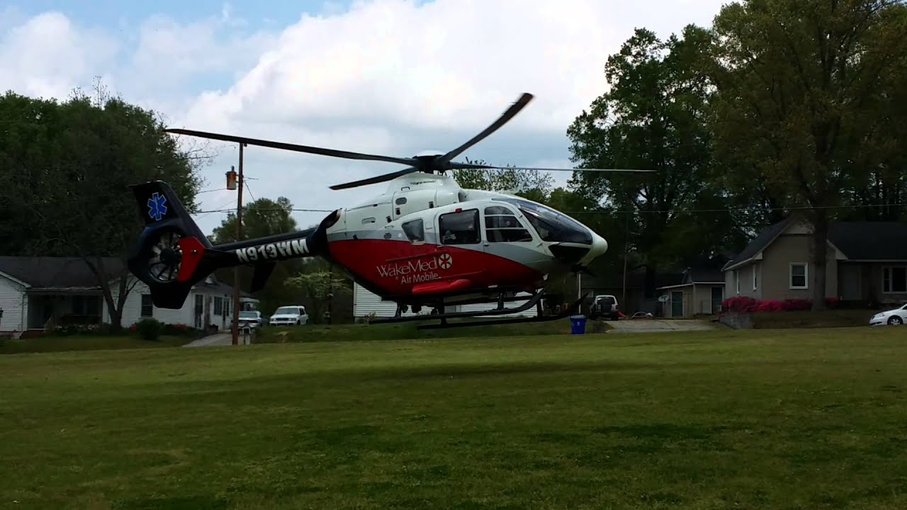 WakeMed Helicopter - YouTube