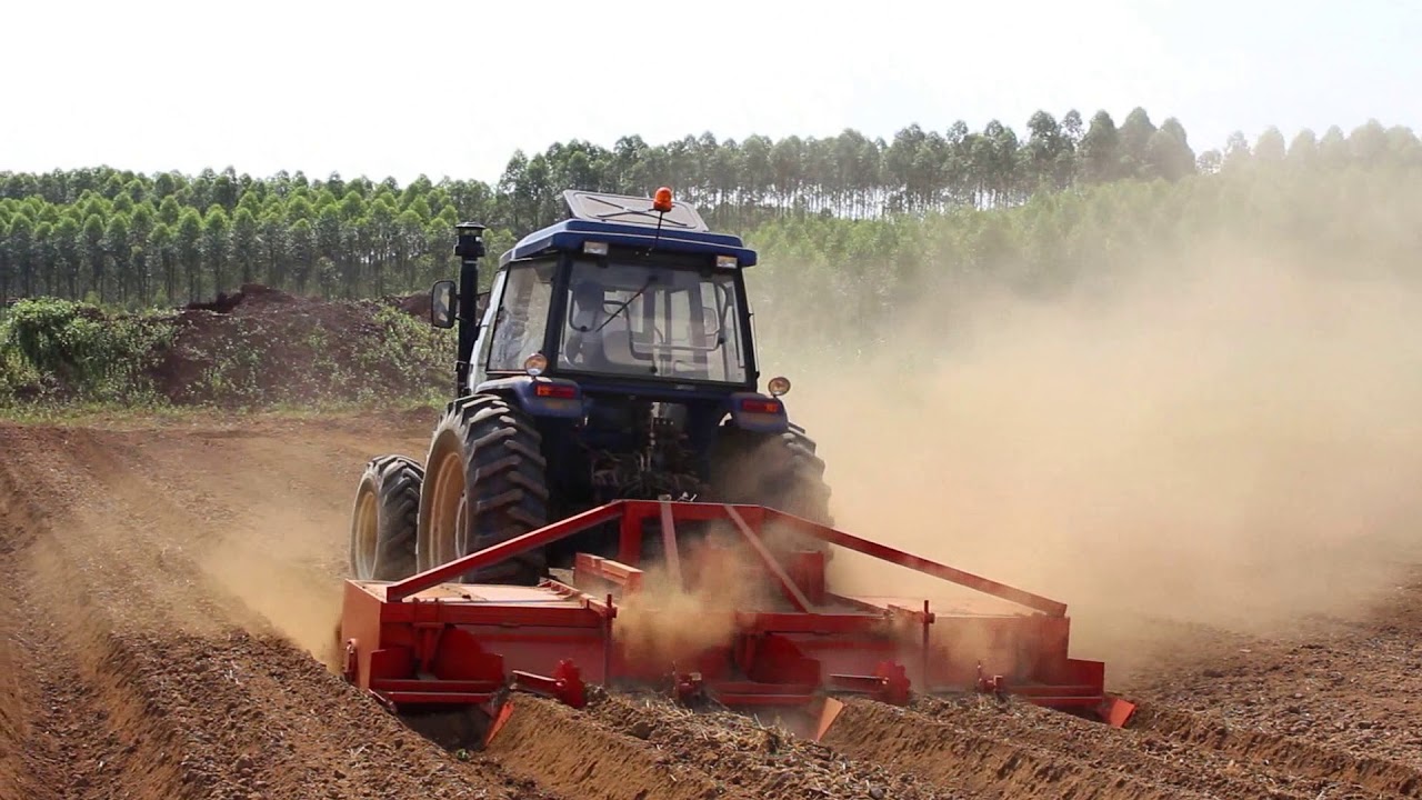Ridge Making Machine for Cassava Ridge Type Planting - YouTube