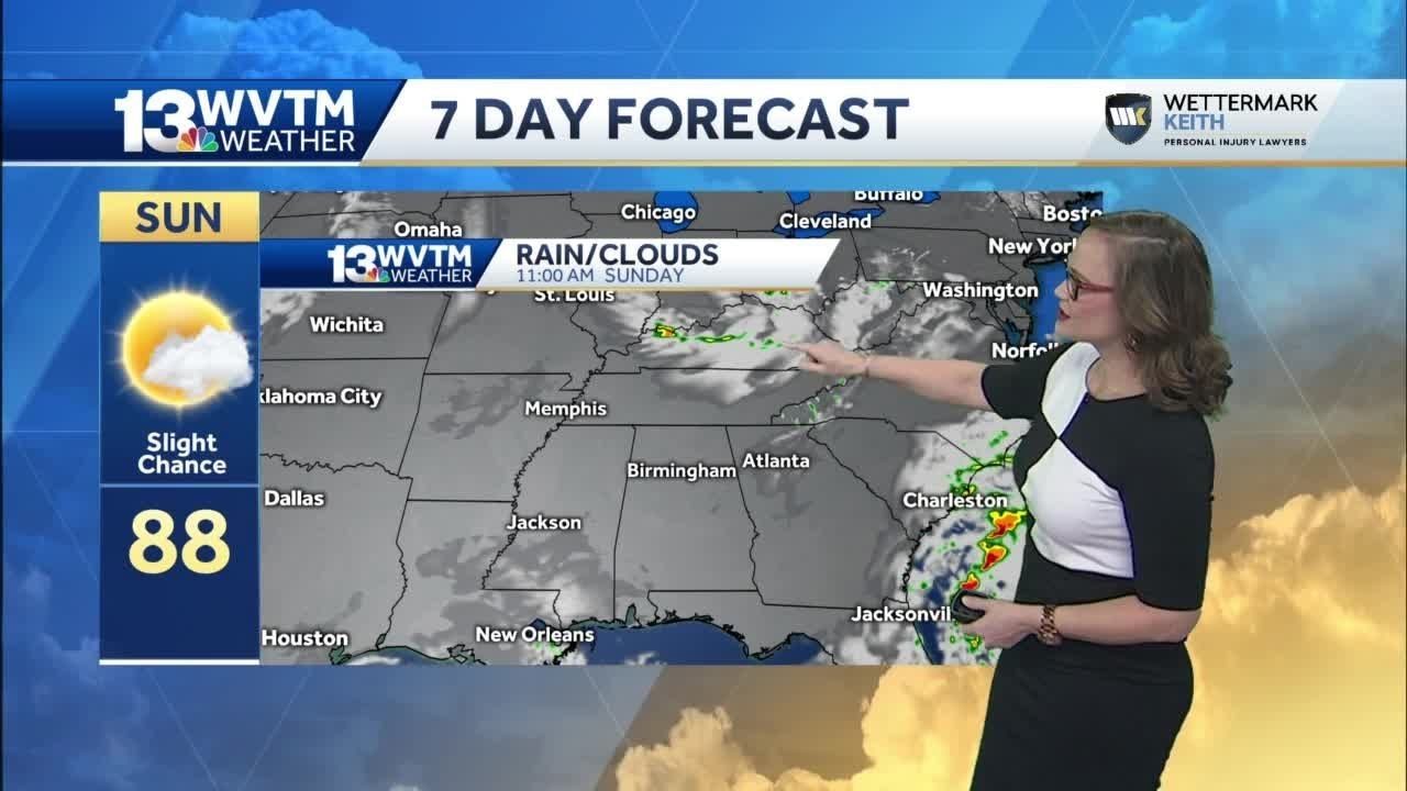Not much rain through the first half of the week - YouTube