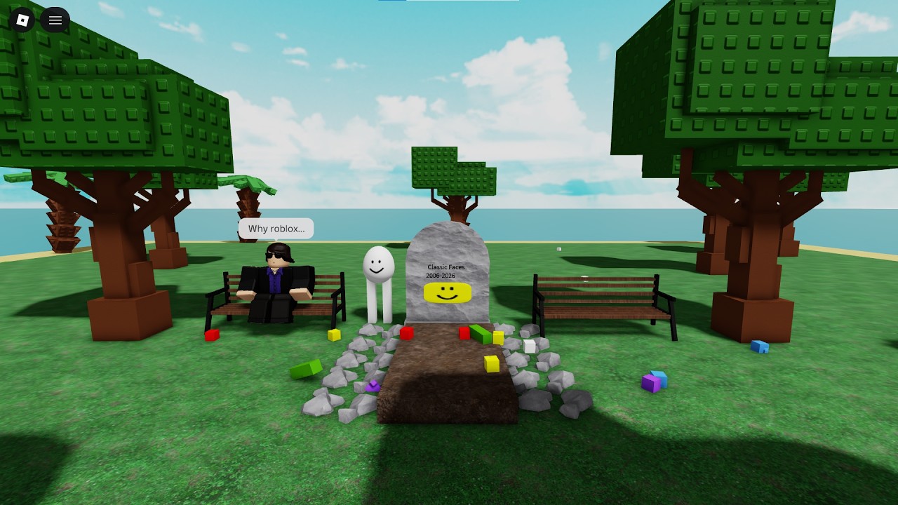 roblox removed classic faces so i made a memorial game about it. - YouTube