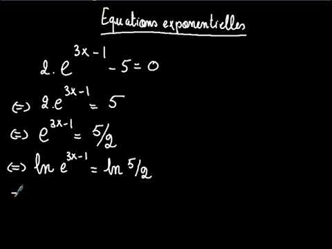 équation exponentielle exemple 4 - YouTube