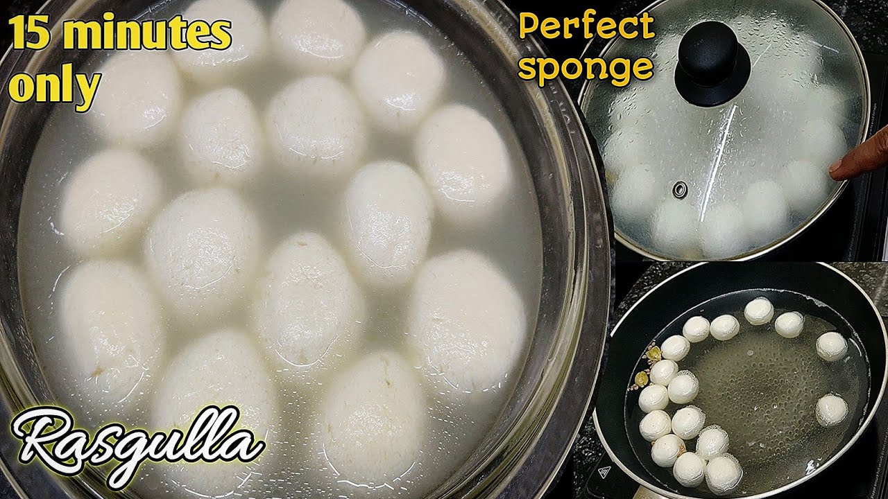 Rasgulla recipe | chena rasgulla | Perfect rasgulla recipe | sponge ...