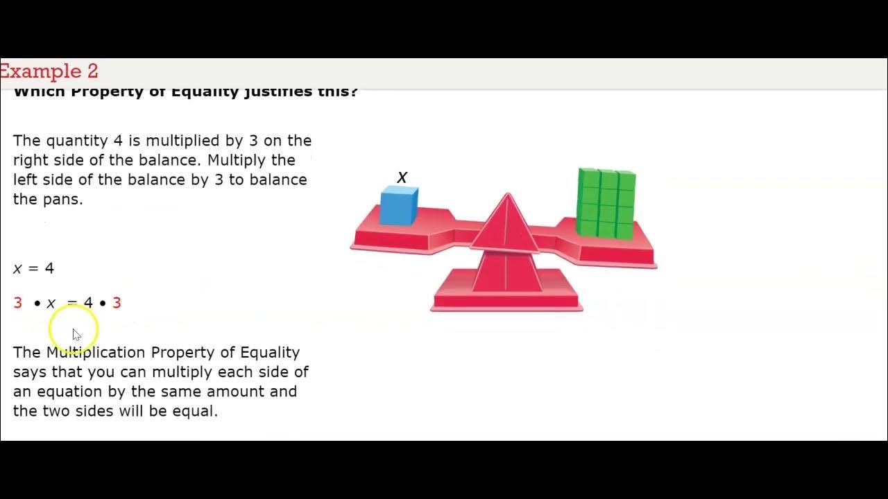 4-2 Apply Properties of Equality - YouTube