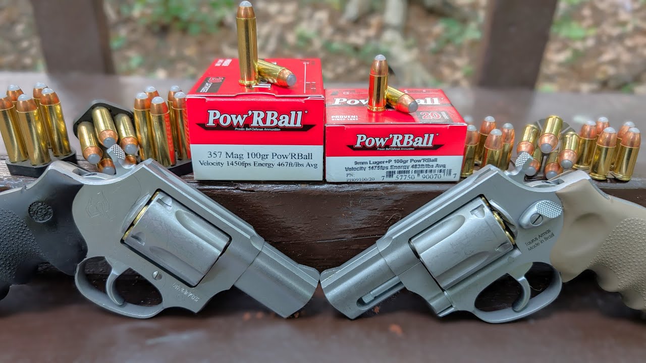 9mm+P Beats .357 Mag 🙁 Cor-Bon Pow'R Ball - Snub Nose Ballistic Test ...