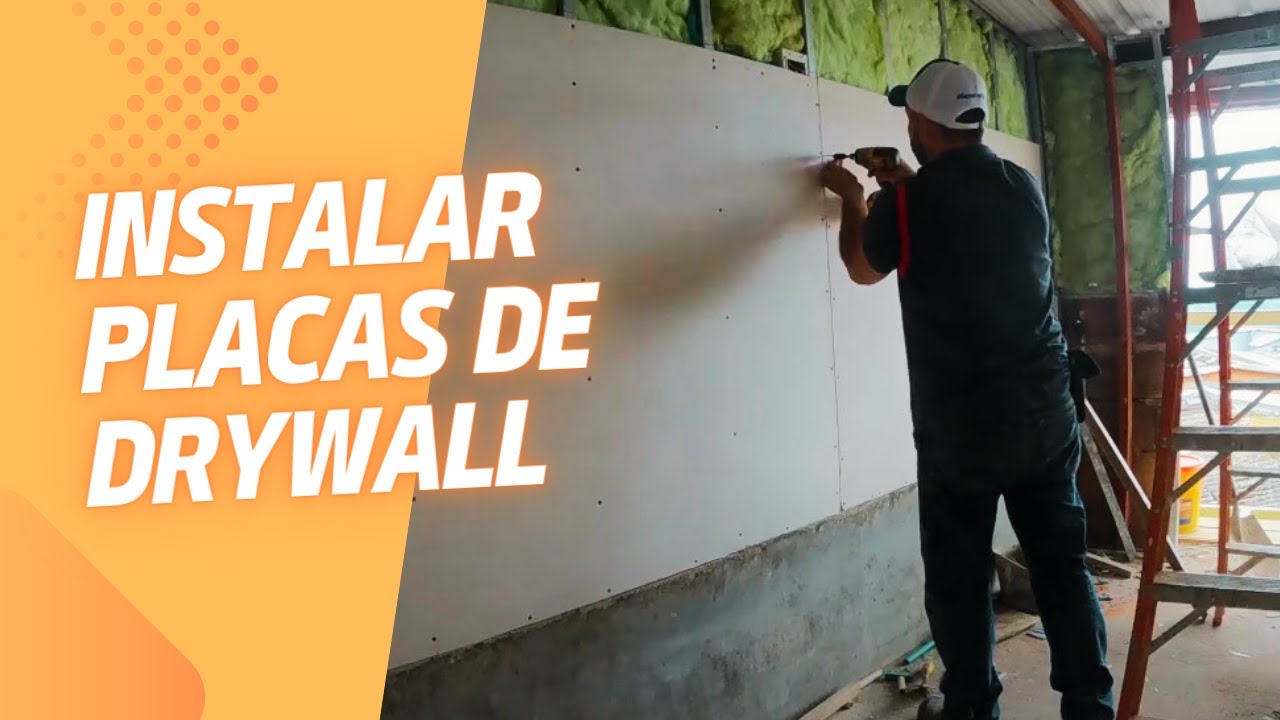 como instalar placas de drywall - YouTube