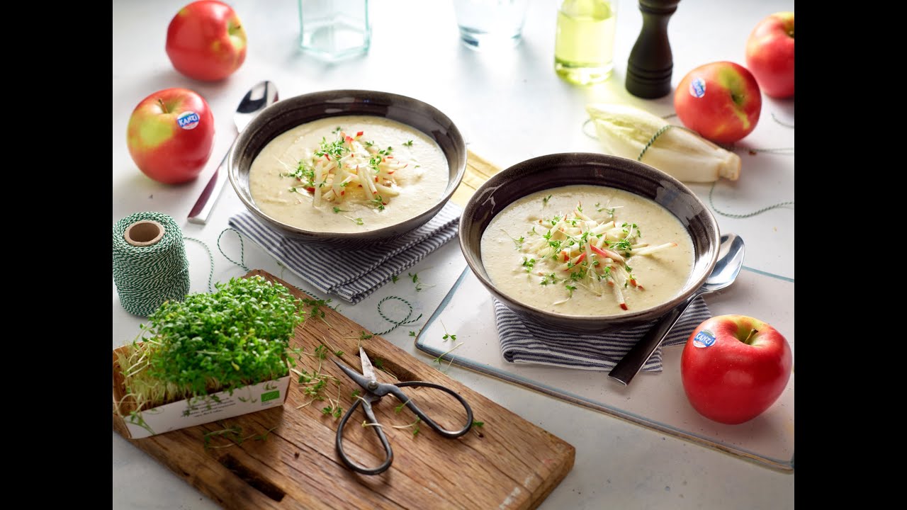 Sikori suppe med KANZI® epler - YouTube