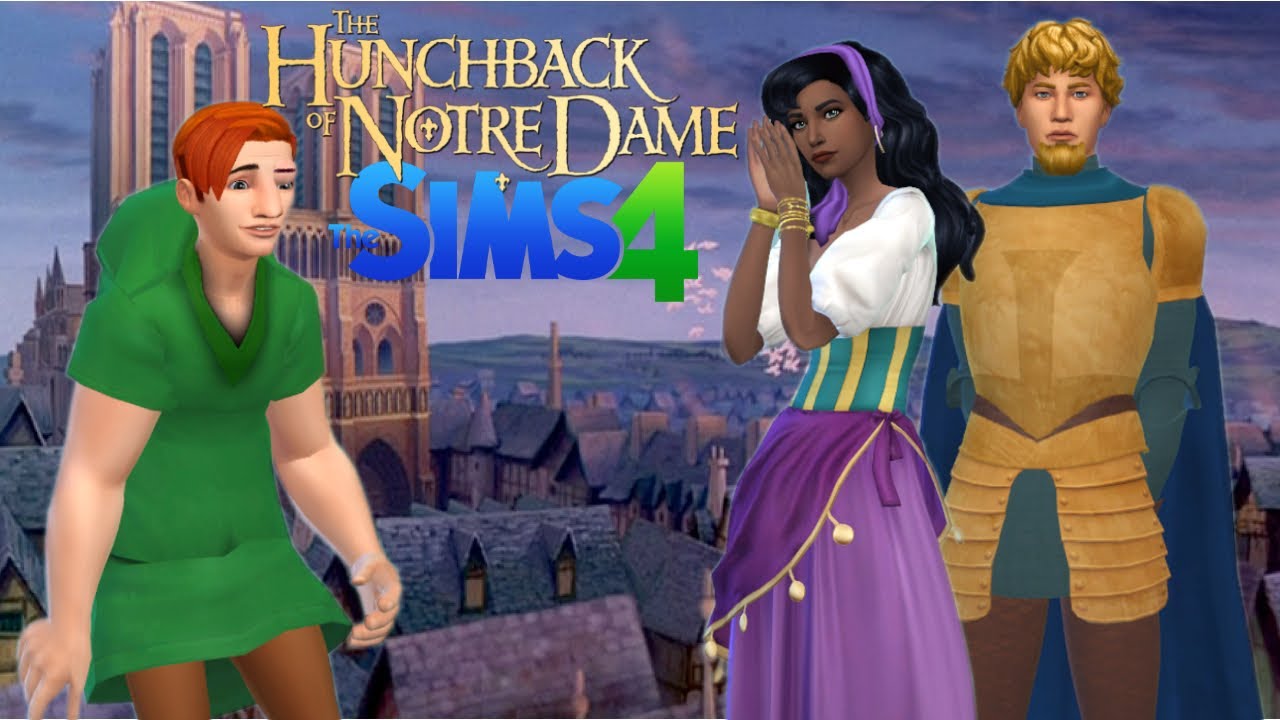 Quasimodo, Esmeralda und Phoebus - Sims 4 CAS l Disneyworld - YouTube