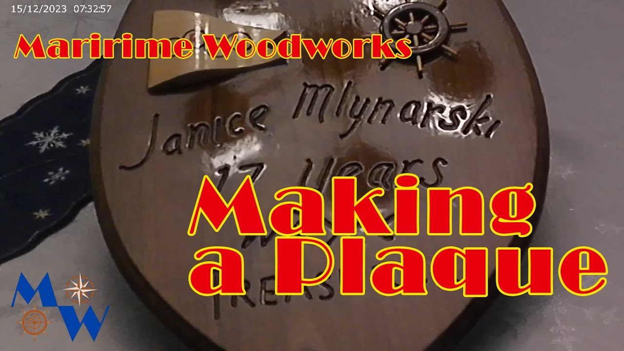 Woodworking a Plaque - YouTube